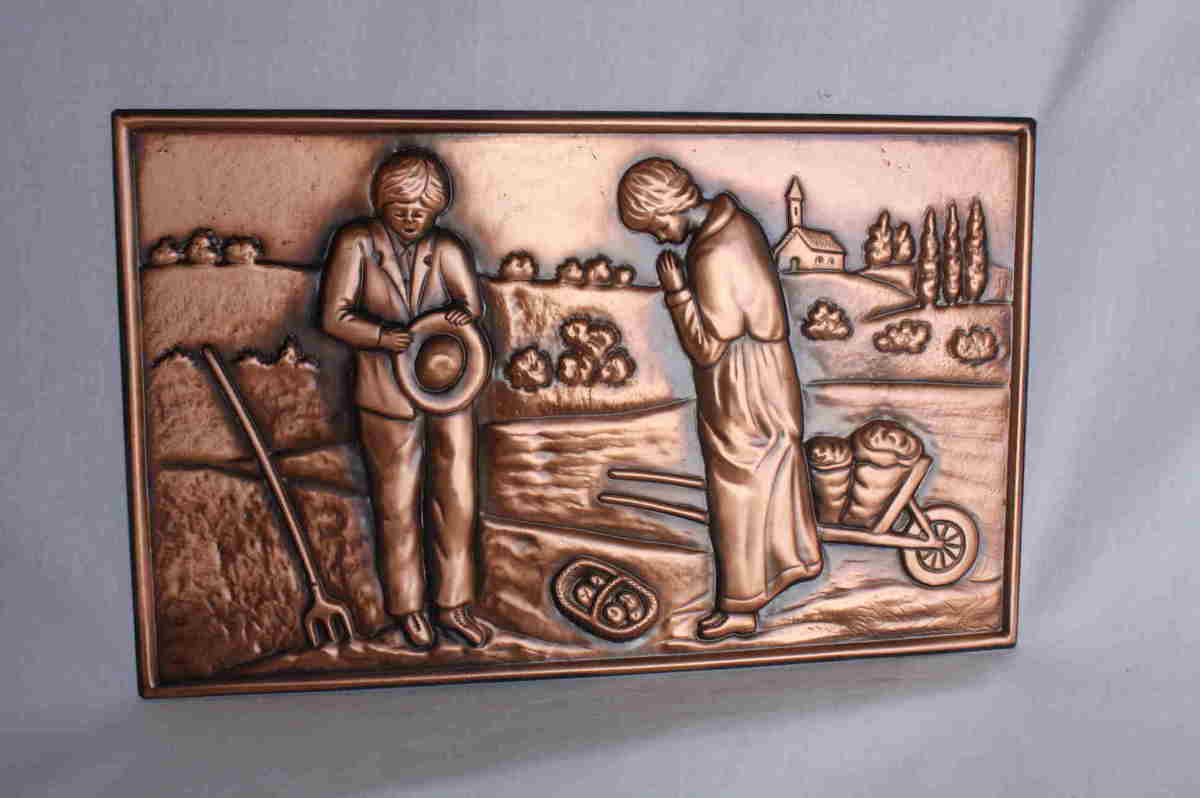 QUADRO RETT. CONTADINI | Artigianato Artistico D'Aloise